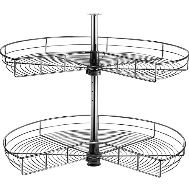 VEVOR KITCHEN CORNER Pantry 270° Rotating Carousel Steel Pull Out Wire ...