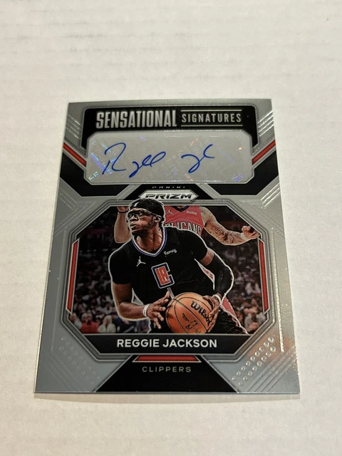 2022-23 PANINI PRIZM Reggie Jackson Signature Sensationnelle Auto ...