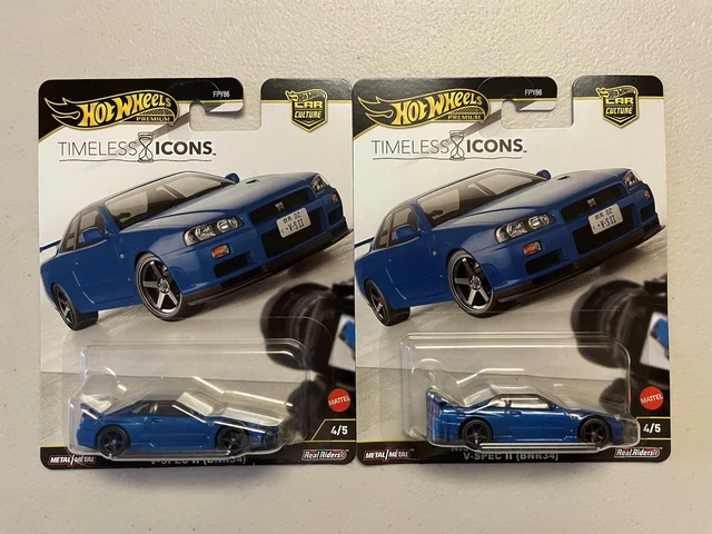 HOT WHEELS 2025 Timeless Icons Nissan Skyline GT-R (BNR34) *NIB* Lot Of ...