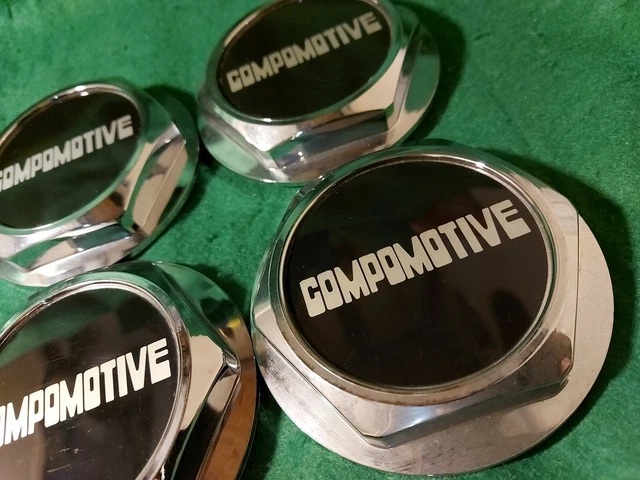 COMPOMOTIVE WHEEL CENTRE Cap Logos 5cm Diameter.NEW genuine compomotive ...