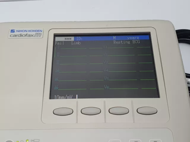 ECG MACHINE NIHON Kohden ECG 1350K cardiofax M Electrocardiograph EKG ...