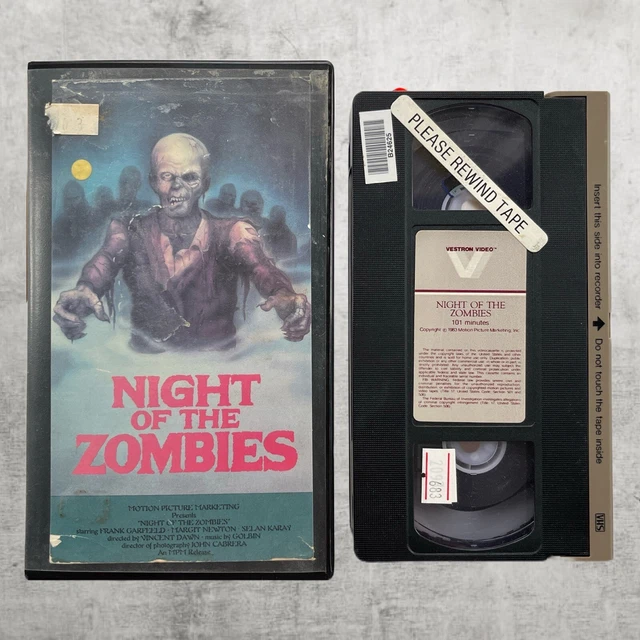 NIGHT OF THE ZOMBIES vhs tape 1984 Vestron horror sci-fi military $12. ...