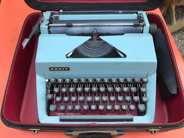 ANTICA MACCHINA A Scrivere Facit Made IN Sweden Typewritter Vintage EUR ...