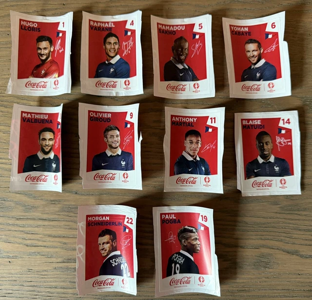 LOT STICKERS COCA Cola Football Mondial Coupe Monde France 2022 EUR 1 ...