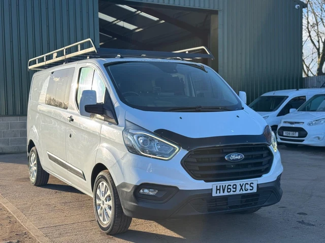 2020 FORD TRANSIT Custom LWB L2 2.0 EcoBlue D/Cab Crew Trend - NO VAT £ ...