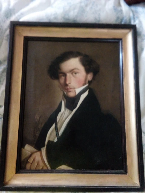 PORTRAIT DE FRANZ Ludwig Siegel (1812-1877) époux de Anna Löhn-Siegel ...