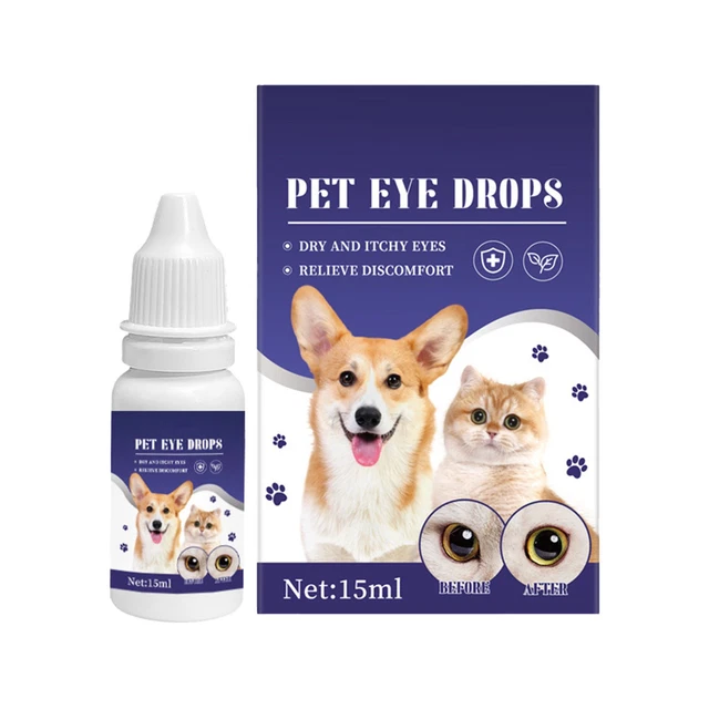 PET EYE DROPS 15ml Cataract Drops For Pet Eye Lubricant Drop Lanosterol ...