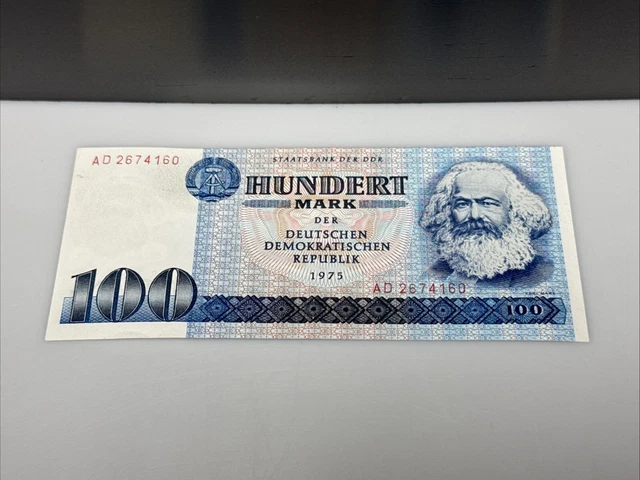 ORIGINAL DDR 100 Mark Schein Kassenfrisch 1975 ECHTGELD #3 EUR 22,51 ...