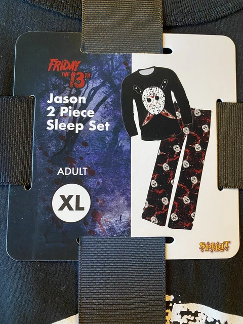 FRIDAY THE 13TH Jason Voorhees XL Adult Sleep Set Pajamas NEW spirit ...