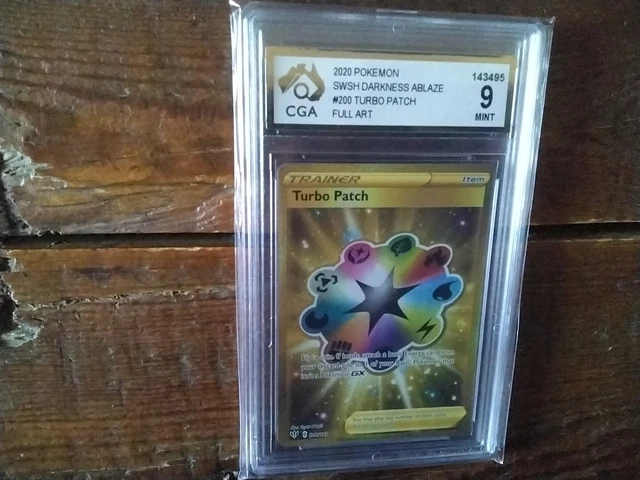 POKEMON VMAX GOLD secret graded promo turbo patch gx ex vstar 200/189 v ...