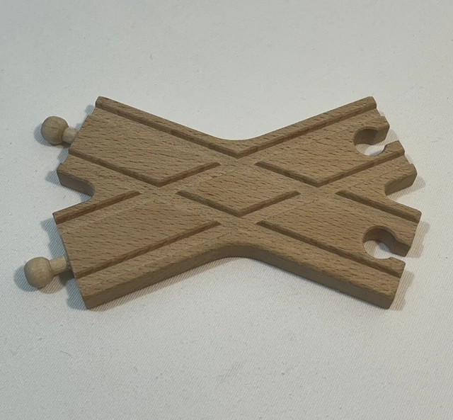 WOODEN BRIO CROSS Train Track Switch Points Fits Thomas P&P Discount £7 ...