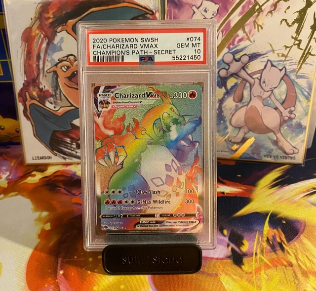 CHARIZARD VMAX RAINBOW Rare Champions Path Full Art 2020 Pokemon PSA 10 Gem Mint EUR 283,40 ...