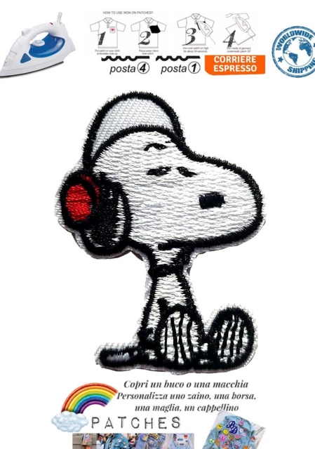 PATCH SNOOPY DOG vintage Peanuts toppa termoadesiva iron on Schulz ...