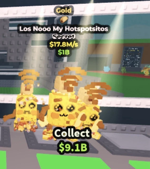 (GOLD)LOS NOOO MY Hotspotsitos Steal A Brainrot(22,5) M sec EUR 8,99 ...