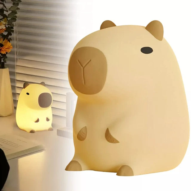 CAPYBARA NIGHT LIGHT Cute Touch Lamp for Home Bedroom Decor Xmas Gifts ...
