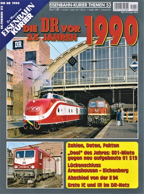 EISENBAHN KURIER THEMEN 53 DR Deutsche Reichsbahn 1990 vor 25 Jahren EK Special EUR 8,90 ...