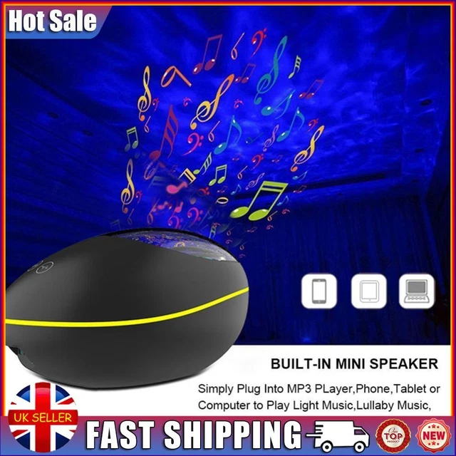 OCEAN WATER RIPPLE LED Projection Lamp Remote Control Bluetooth Light ...