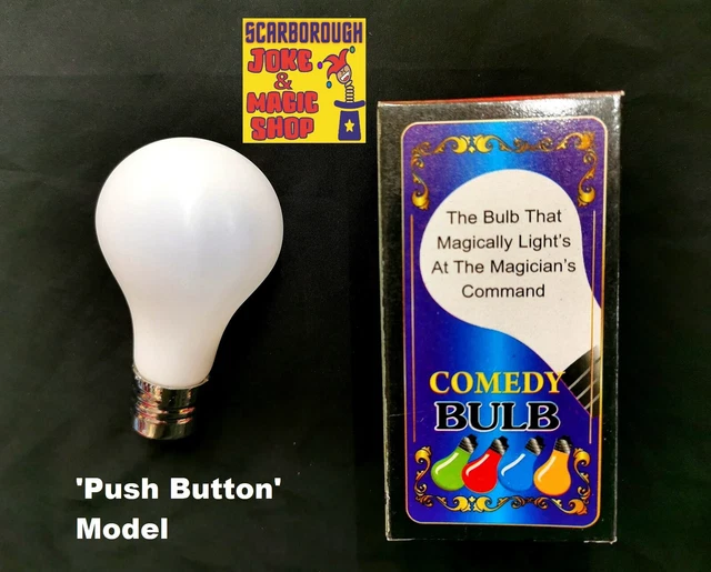 MAGIC LIGHT UP Bulb~Push Button Model~Fester~Spooky Family Uncle Trick ...