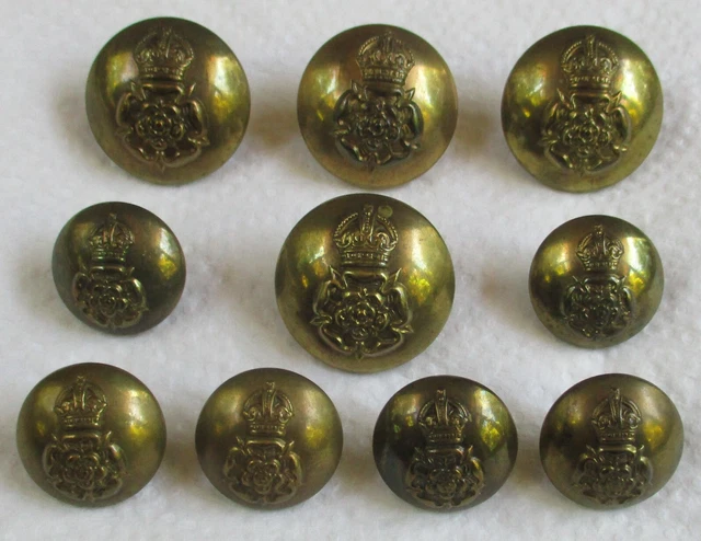 SET 10X WW2 British Army:"INTELLIGENCE CORPS OFFICERS BRASS BUTTONS ...