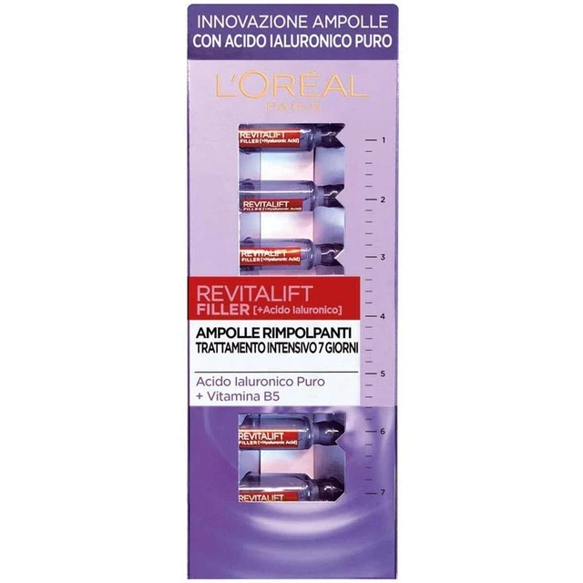 LORÉAL PARIS REVITALIFT filler antirughe acido ialuronico 7x 1 ml merce ...