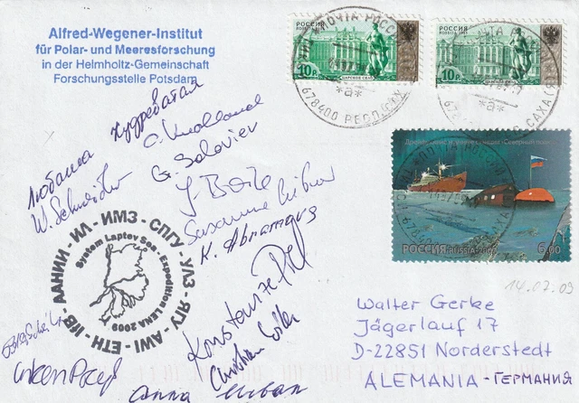 RUSSIA-GERMANY: ARCTIC cover from System Laptev Sea Lena expedition ...