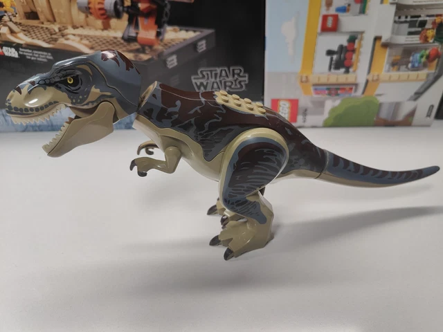 JURASSIC WORLD GRAY Tyrannosaurus Rex Custom Lego Dinosaur 75938 $27.00 ...