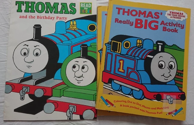 THOMAS THE TANK Engine activity books- some pages used £0.99 - PicClick UK