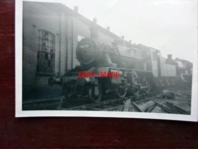 PHOTO BR Standard Class 2 Loco No 78008 £1.85 - PicClick UK