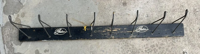 VINTAGE GATES AUTOMOBILE display rack sign advertising fan belt ...
