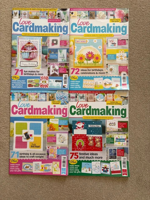 LOVE CARDMAKING X4 -Issues(3,6,7 & 8)-Inspirational Card Ideas ...