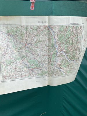 MILITARIA ALLEMAND WW2 Carte Du Secteur Bourges Vintage EUR 3,00 - PicClick FR