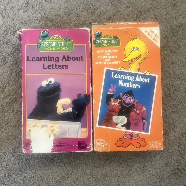 MY SESAME STREET Home Video Learning About Letters And Numbers VHS 1986 ...