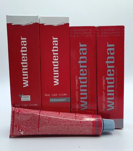 WUNDERBAR HAIR COLOR Cream Permanente Haarfarbe verschiedene Nuancen ...