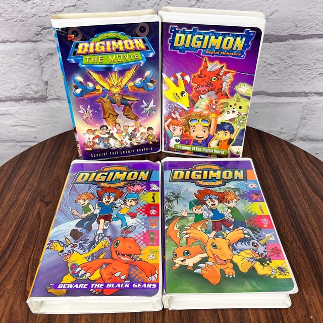 LOT 4 DIGIMON VHS Digital Monsters Vol 2/3, Movie, Revenge of the ...