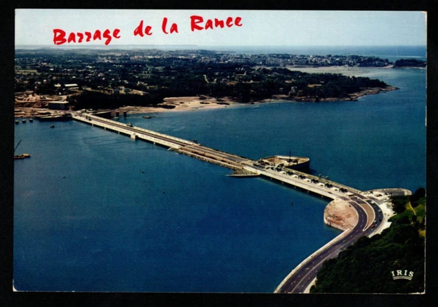 CARTE POSTALE 35 Barrage de la Rance Usine marémotrice Saint Malo ...