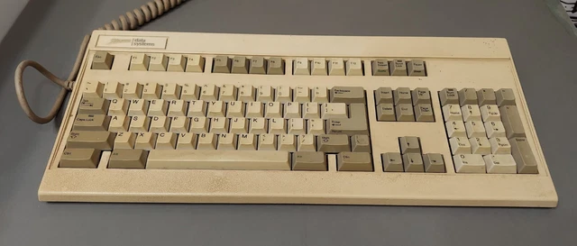 ZENITH DATA SYSTEM ZKB-2 AT Mechanical Keyboard Model 163-40-4 Untested ...