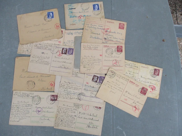 RARE CORRESPONDANCE MILITAIRE Service du Travail Obligatoire STO ...