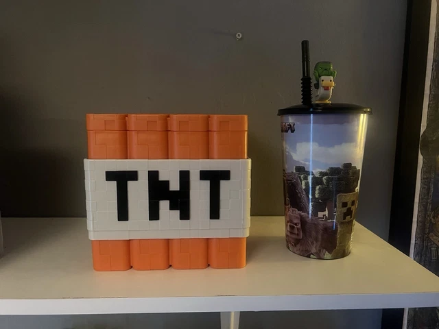 ‘THE MINECRAFT MOVIE’ Odeon Popcorn Bucket And Cup With Chicken Jockey ...