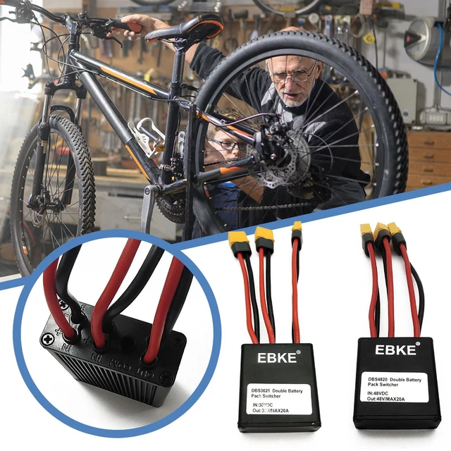 E-BIKE DUAL-BATTERY CONNECTION Adapter Switcher Module Increase S3 K6E2 ...