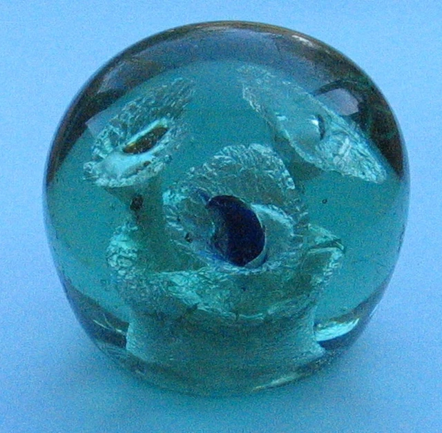RARE VICTORIAN PAPERWEIGHT Maker J Kilner Wakefield Glass Dump Blue ...
