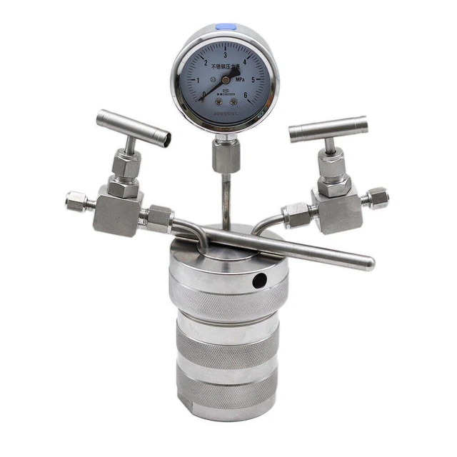 HYDROTHERMAL SYNTHESIS AUTOCLAVE Reactor vessel inlet outlet gauge ...