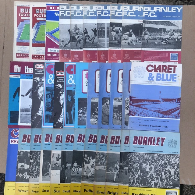 COLLECTION OF BURNLEY Football Programmes £19.25 - PicClick UK