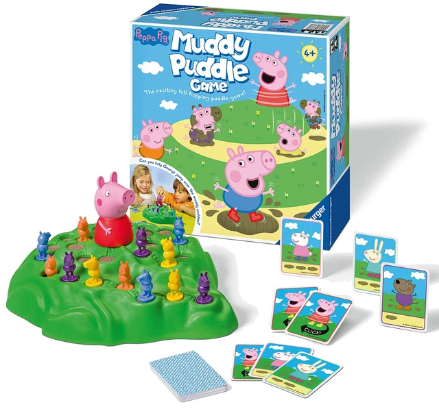 RAVENSBURGER PEPPA PIG Muddy Puddles Game for Kids Age 4 Years and Up ...