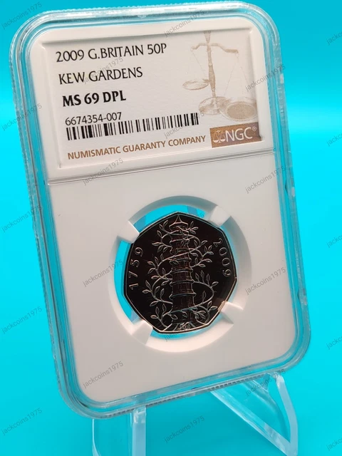 2009 KEW GARDEN 50p Coins250th ANNIVERSARY ROYAL BOTANICAL GARDENS NGC ...