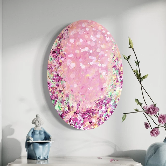 BLUMEN MALEREI AUF Leinwand GEMÄLDE unikat Acrylbild Kunst Handgemalt EUR 130,00 - PicClick DE