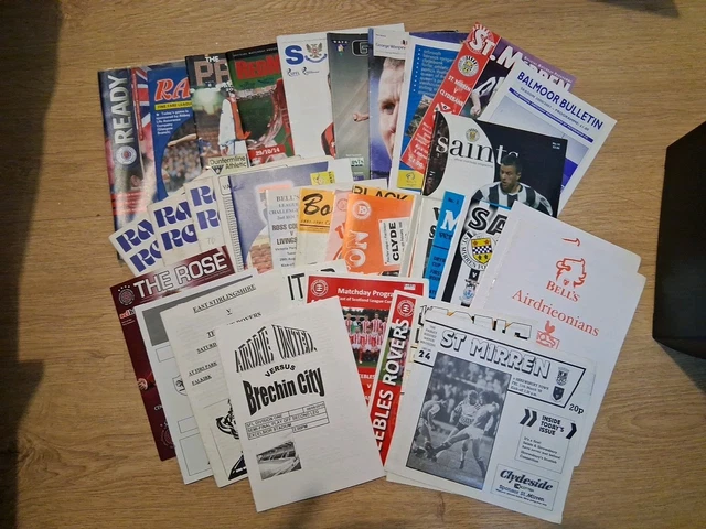 36 SCOTTISH FOOTBALL Programmes 1980 to 2015 £1.13 - PicClick UK