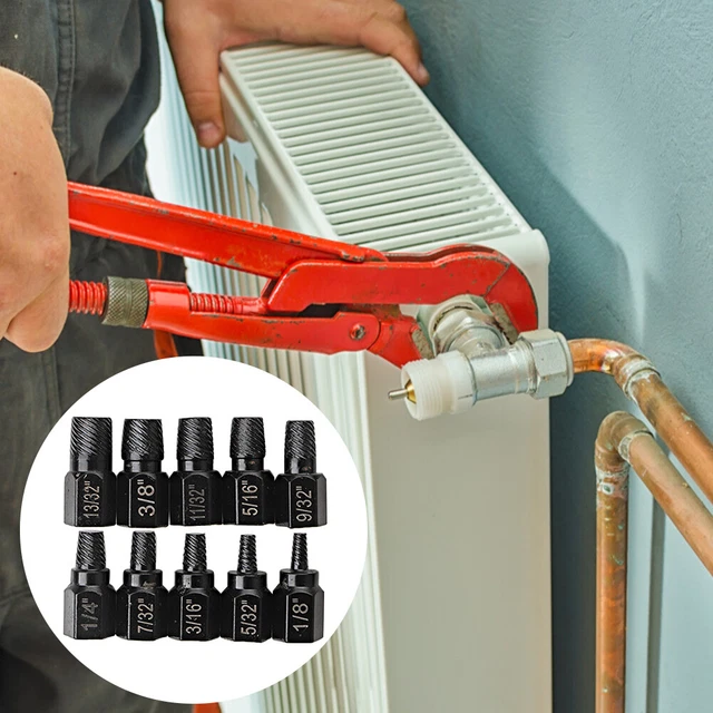 10PCS HEX HEAD Wrench Old Pipe Nipple Extractor Plumbing Tools Tub ...