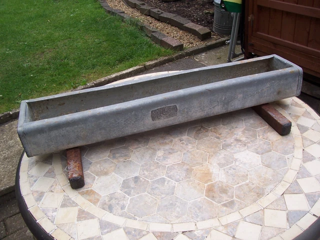 VINTAGE ELTEX GALVANIZED Aluminum - Riveted Feet -Trough -Herb ...