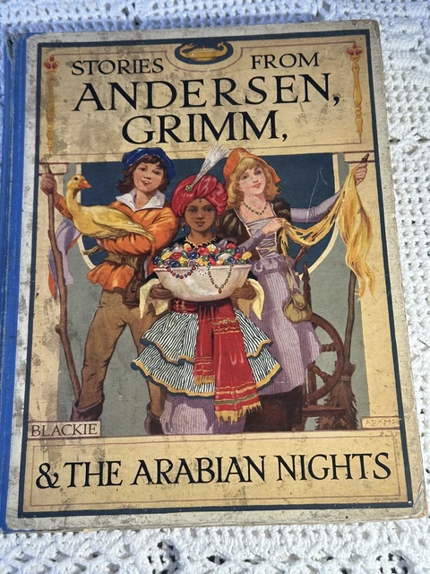 STORIES FROM ANDERSEN, Grimm Arabian Nights Blackie 1932 Vintage ...