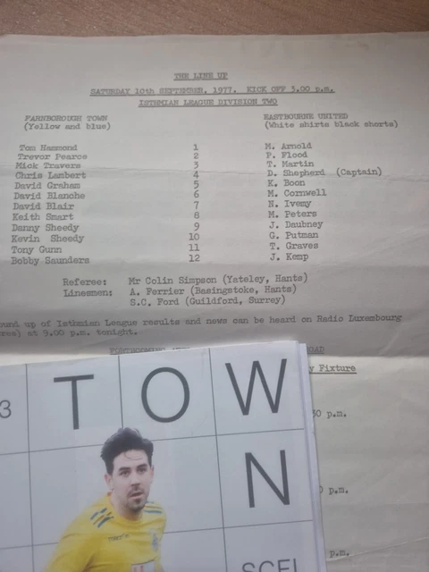 EASTBOURNE TOWN FC Football Programmes Job Lot £1.17 - PicClick UK